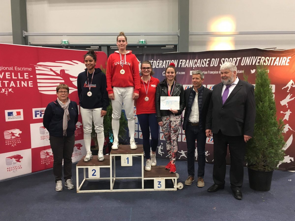 Alice Conrad en bronze au championnat de France universitaire d'escrime ...